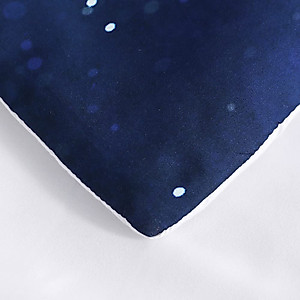 Roscloud Sports Football Rugby Comforter Sets Twin Size Bed Set- 2PC Ice Flame Galaxy Football Boys Quilt Bedspread Bedding Set（Comforter x 1 Pillowcases x 1）