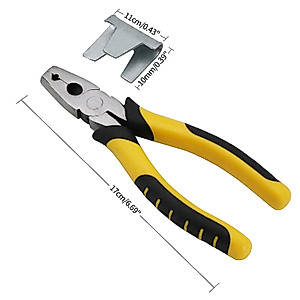 nomal Wire Cage Buckle Pliers with 600 Wire Cage Clips Wire Cage Fasten Clips Buckle Pliers Pet Cage Building installation Clips Tools