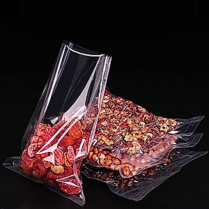 Houchu 100pcs Vacuum Sealer Bags for Food Bpa Free Food Storage Bags Commercial Grade Food Vaccum Bags for Meal Prep Or Sous Vide(6 x 8cm)