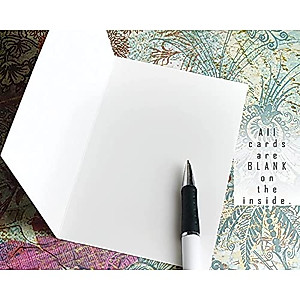 96-Count Thank You Cards with Envelopes, Bulk Box Set Blank Thank You Greeting Notes for Baby and Bridal Shower Graduation Birthday Wedding Party, 12 All Occasion Assorted Floral Designs, 4 x 6 inches