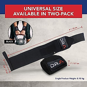 Doctor-Developed Gym Wrist Wraps/Lifting Wrist Straps for Weightlifting, Heavy Duty Gym Straps With Thumb Loops, Wrist Wraps for Working Out & Protection, Weight Lifting Wrist Wraps For Men & Women