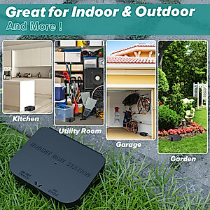 Rat Station Box with 1 Key, Complete Rodent Solution Keeps Rats Away, Pet & Child-Safe, Lock & Key Available, Reusable & Long-Lasting, Indoor & Outdoor, 6 Pack