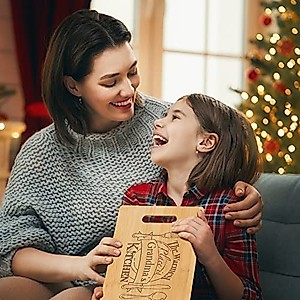 Cutting Board-Mothers Day Gifts,Grandma Gifts for Mothers Day，Personalized Engraved Bamboo Cutting Board Birthday Gifts for Grandma with Warm Saying