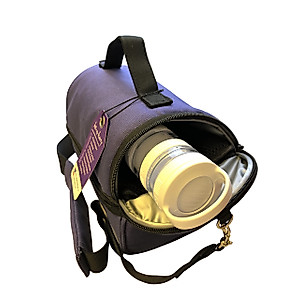 Kit-n-Karry Portion Control Containers with Lunch Bag Included - Lunchbox, Stackable Snack Containers, Insulated Pail, Ice Brick, Portable Cutlery Kit, Dressing Container and Napkin