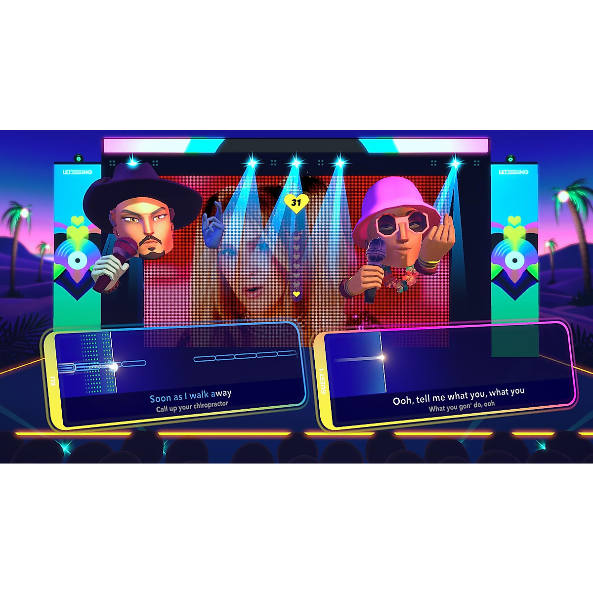 Let's Sing 2024 + 2 hard bundled mics - Xbox Series X