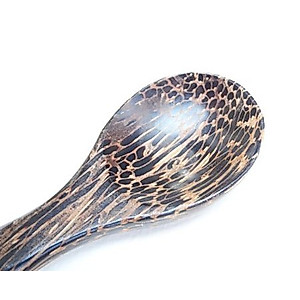 Lot of 10 Pcs. X 3.0" Palm Wood Small Spoons Sugar Seasoning Salt Spoons