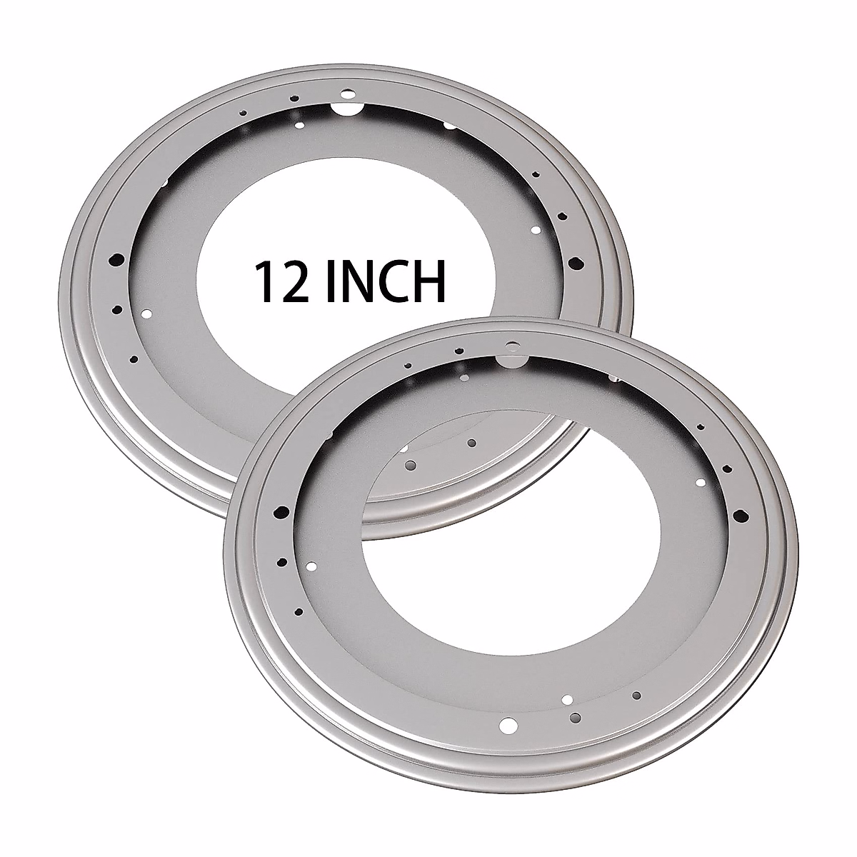 2Pack 12" Lazy Susan Hardware 5/16 Thick Turntable Bearings 1000lbs Load Capacity Lazy Susan Turntable Swivel Plate Base for Rotating Table, Kitchen Storage, Serving Tray, Corner Shelves, Book Rack