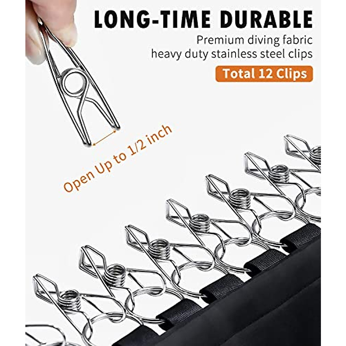 Hat Rack for Baseball Caps, 2 Pack Hat Organizer Holder for Hanger & Room Closet Display, 24 Hat Storage Clips for Hang Ball Caps Winter Beanie & Accessories(Black+Black)