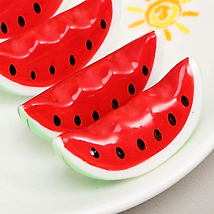 Cabilock 5 Pcs Japanese Chopstick Holder Drinner Fork Holder Spoon Holder Chopsticks Care Ceramic Utensil Holder Chopstick Stand Chinese Chopsticks Chopstick Rest Rack Spoon Fork Watermelon