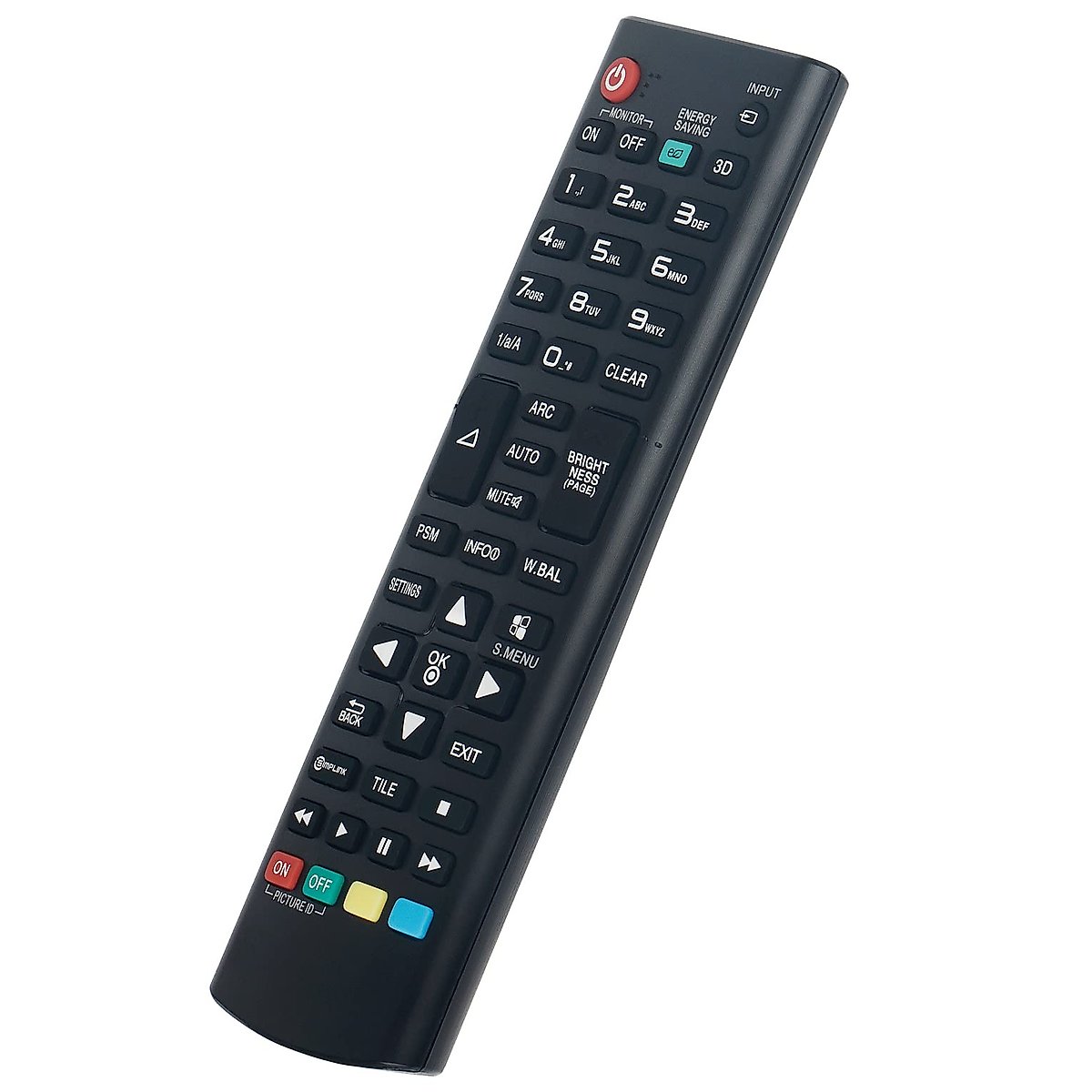 AKB73715642 Remote Control Replacement Supports for LG Monitor 55LS35A 42LS35A 32LS33A 47LS35A 42LS33A 55LS33A 65LS33A 47LS33A 42WL30MS 55WL30MS 60WL30MS 47WL30MS 55LS33A5BC 55LS33A5DC 42WL30MSD
