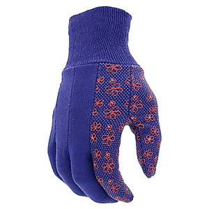 Miracle-Gro MG656755 Gardening Comfort Gloves – Medium/Large, Printed Jersey Gloves with Dotted Palm, Lead and Phthalate Free