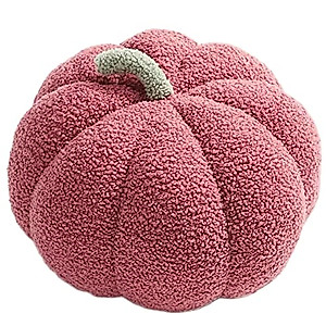 TAPARU Chair Cushions Portable Pumpkin Throw Pillow Cute Stuffed Plush Toy Sofa Cushion (Color : Pink, Size : Medium)