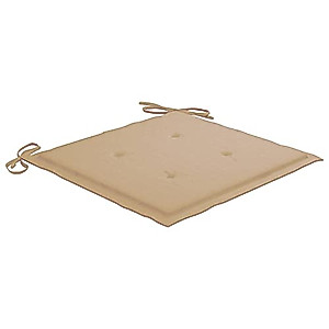 imasay Garden Chair Cushions 6 pcs Beige 19.7"x19.7"x1.2" Fabric