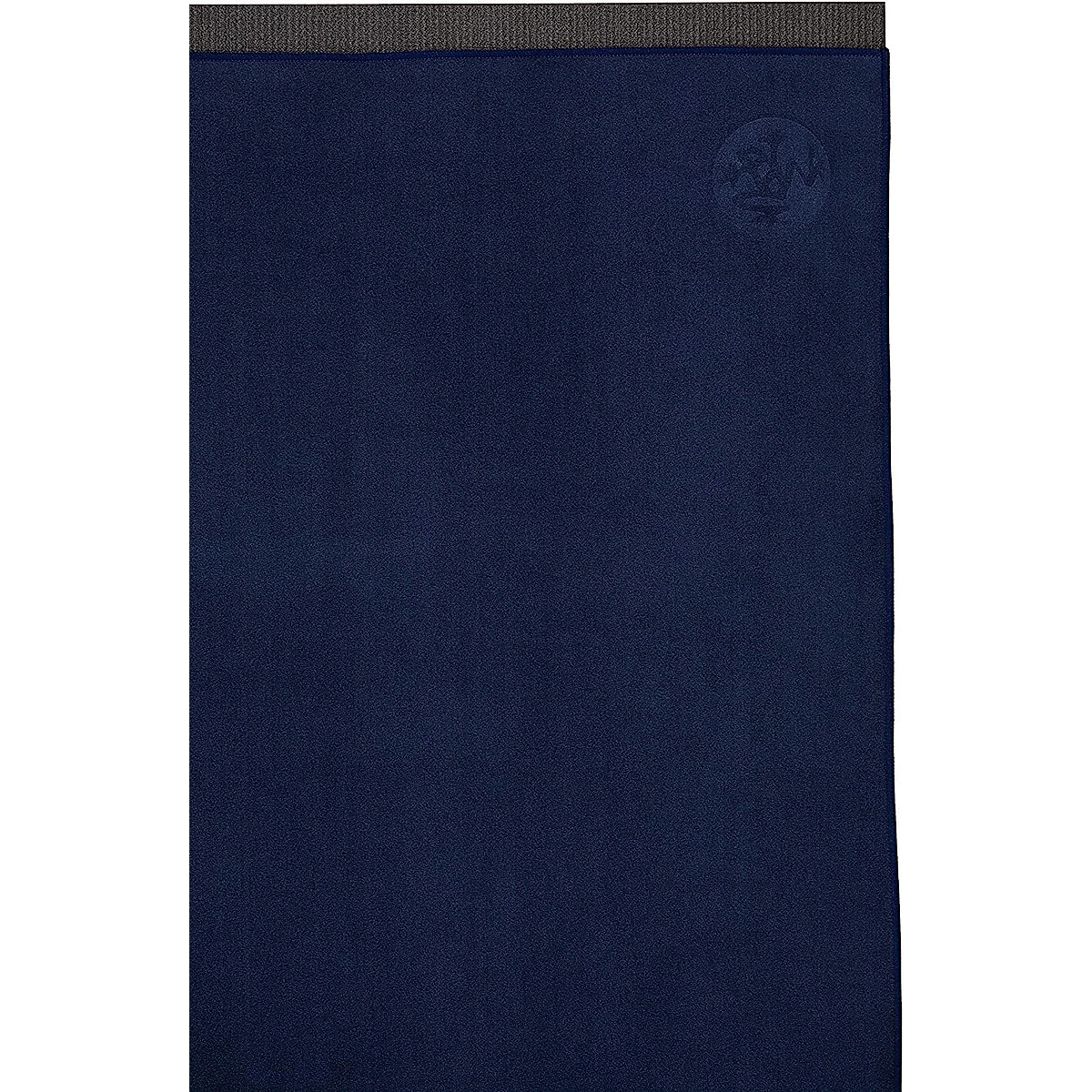 Manduka eQua Yoga Towel – Absorbent, Non-Slip for Yoga, Gym, Pilates, and Outdoor Fitness, Quick Drying - 72 Inch, Midnight Color