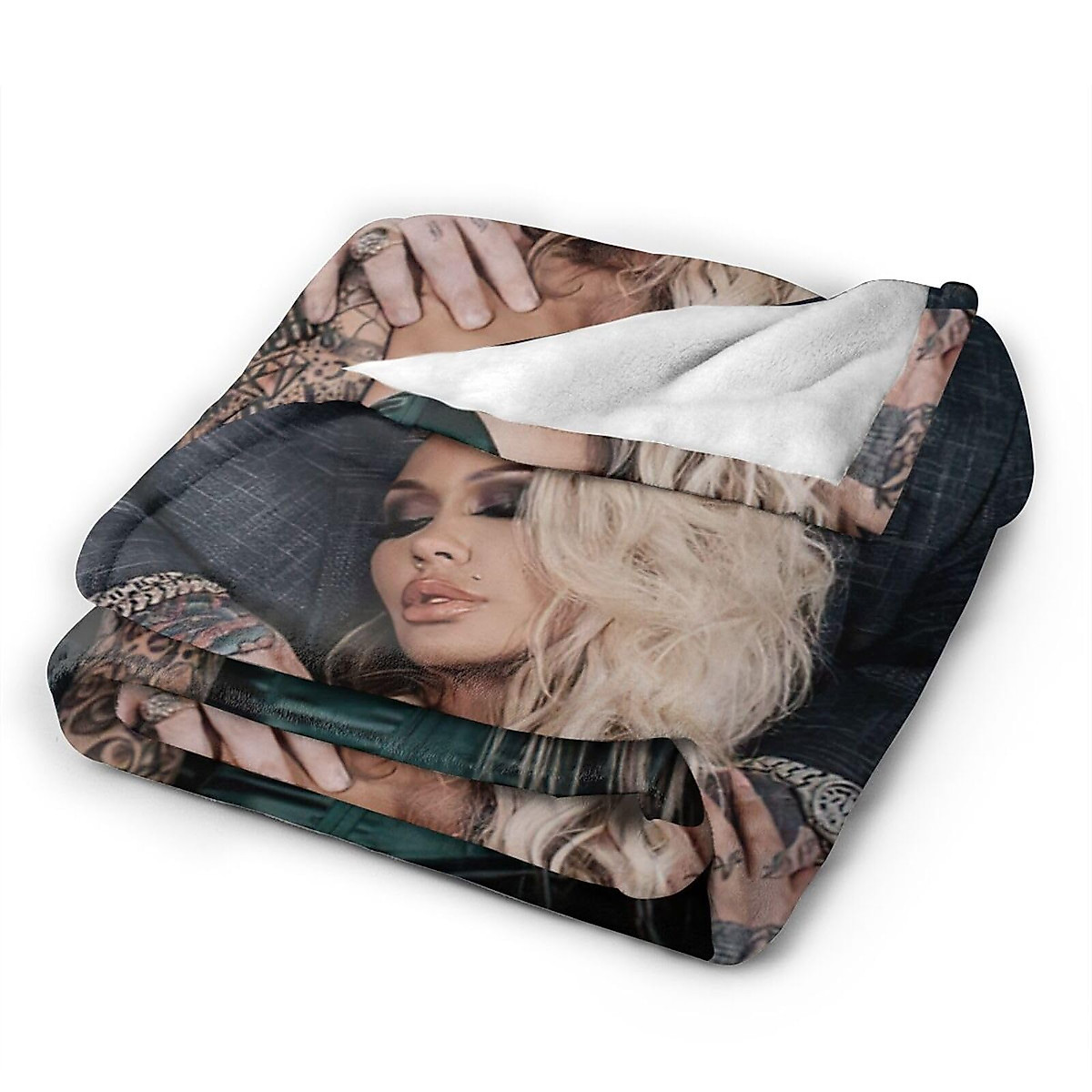 Jellys Music Rolls Blanket Flannel Fleece Blanket Ultra Soft Lightweight Throw Blanket for Bed Couch Living Room 50"x40"