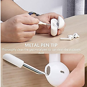 YKHENGTU Airpod Cleaner Kit,Cleaning Pen for Airpods Pro 1 2 3,Multifunction Earphones Airpod Cleaner Kit for Wireless Earphones Bluetooth Headphones Charging Box,Computer,Camera,Mobile Phone