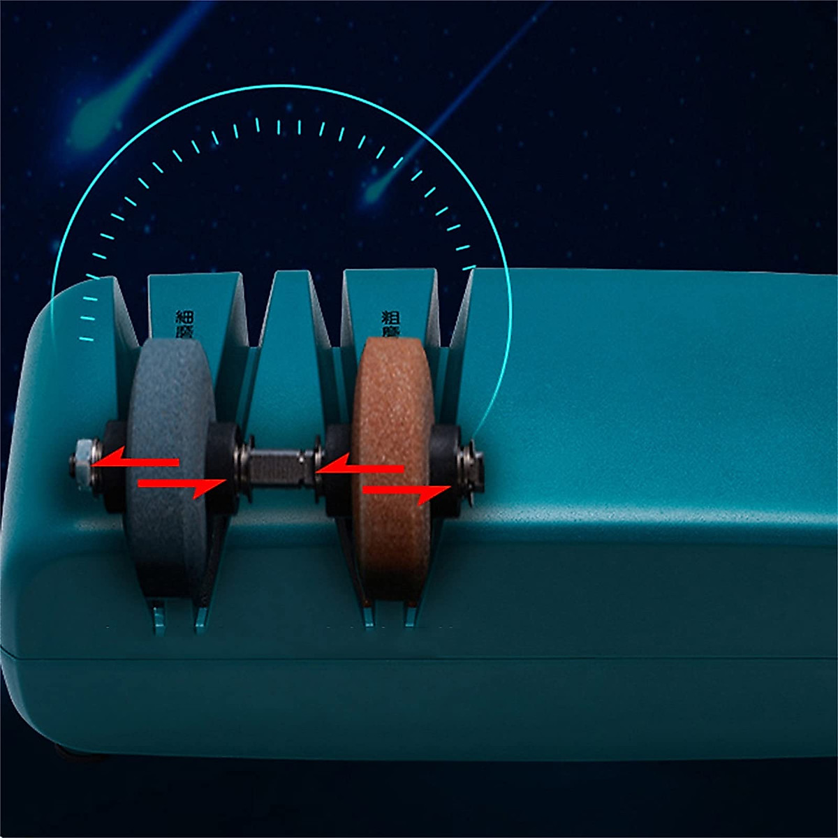 Knife Sharpener,Electric Knife Sharpeners,2 Stage,Professional Knife Sharpeners,Quickly Sharp & Polish,Scissors Sharpening,5 Seconds Fast Grinding,Quiet Knife Grinding,Electric Knife Sharpener