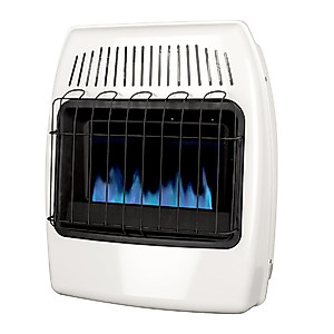 Dyna-Glo 20,000 BTU Natural Gas Blue Flame Vent Free Wall Heater, White