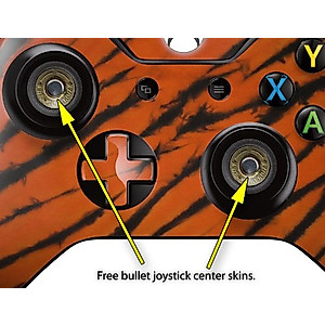 WraptorSkinz Decal Style Vinyl Skin Wrap compatible with XBOX One Original Wireless Controller Tie Dye Bengal Belly Stripes