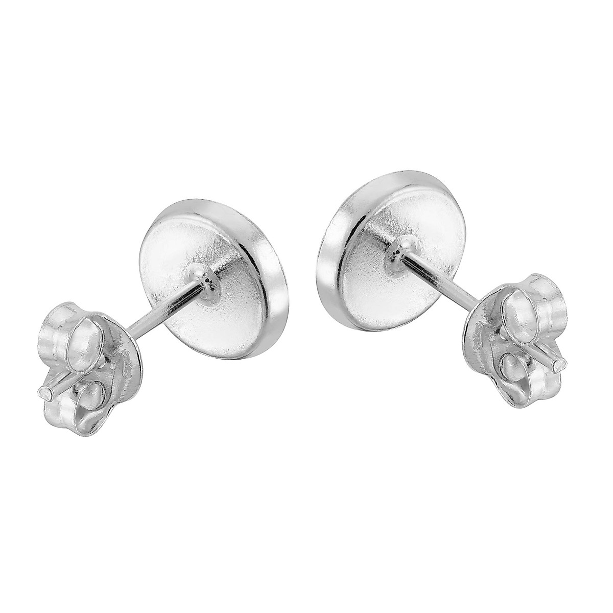 AeraVida Fun Charming Enamel Mini Fox Animal .925 Sterling Silver Stud Earrings