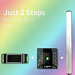 MOCIUN USB Gaming Desktop Headphone Display Stand, RGB Gaming Headphone Stand with USB 2.0 Hub and 3.5 mm Audio Port T-Ouch Control LED Strip Lamp (A)