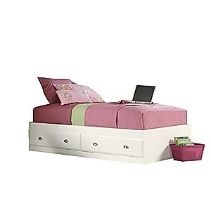 Sauder Shoal Creek Mate's Bed, Twin, Soft White finish