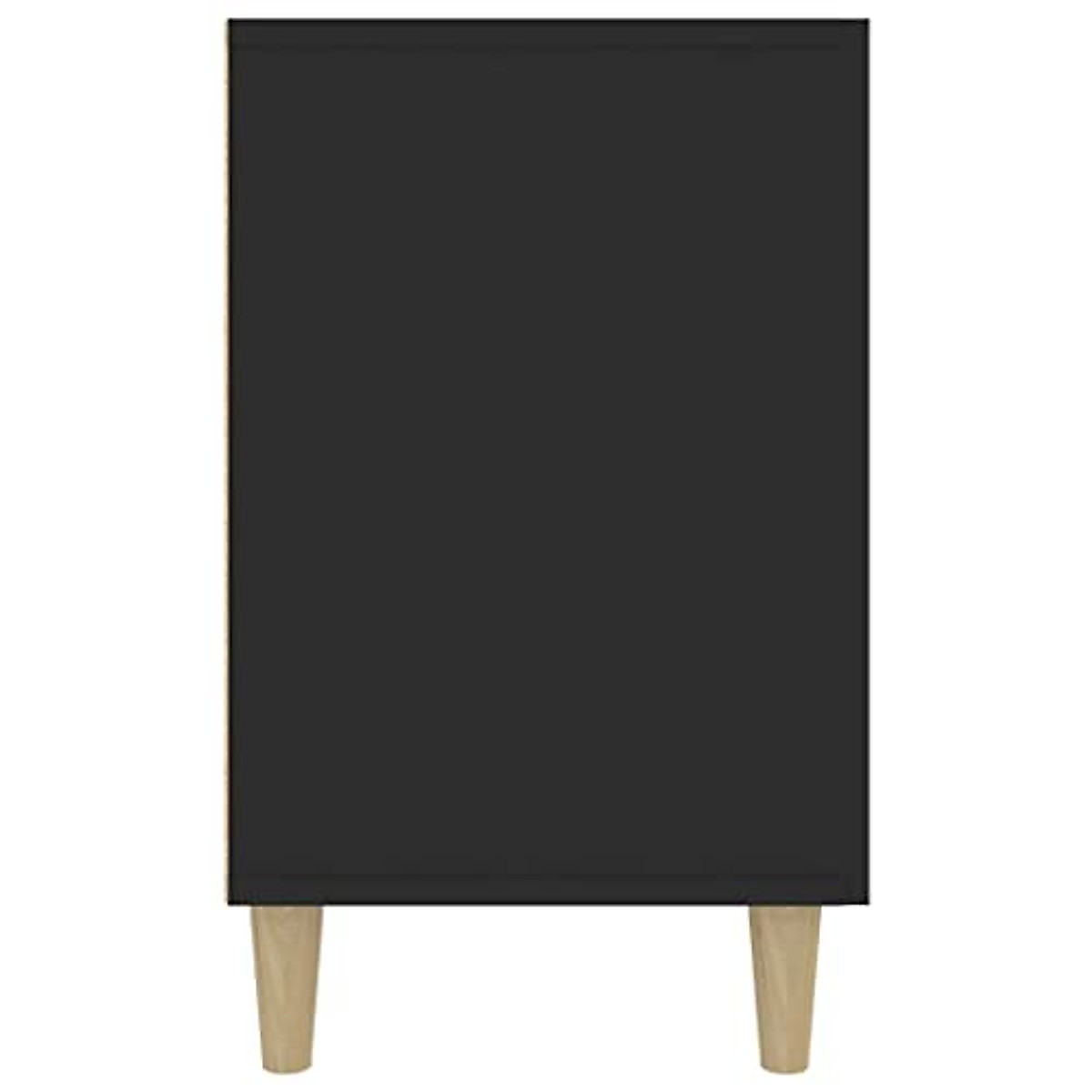 loibinfen Sideboard Buffet Server Storage Cabinet with Drawers and Doors, Console Table Home Kitchen Sideboard with Wood Legs, Dining Room Furniture Cupboard, Black 39.4"x14.2"x23.6" -AA