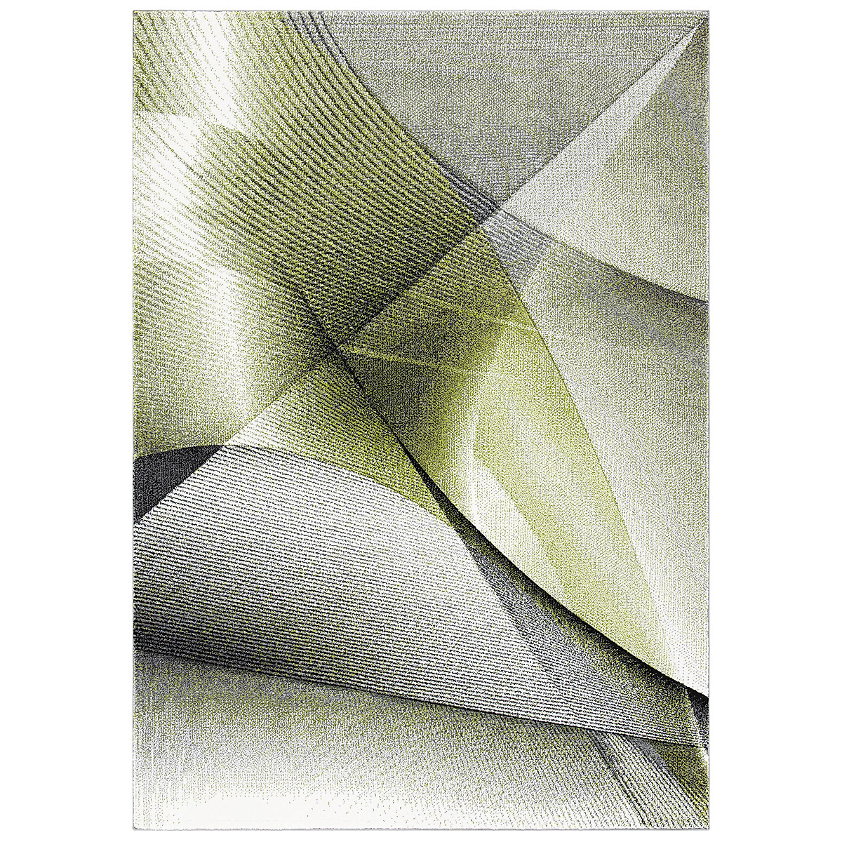 SAFAVIEH Hollywood Collection Accent Rug - 4' x 6', Grey & Green, Mid-Century Modern Design, Non-Shedding & Easy Care, Ideal for High Traffic Areas in Entryway, Living Room, Bedroom (HLW715Y)