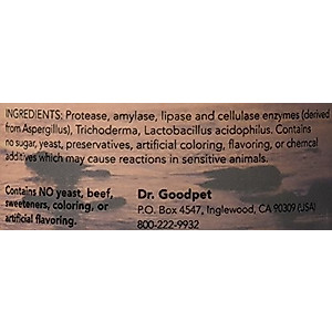 Dr. Goodpet Canine Digestive Enzymes Supplement for Dogs, Small