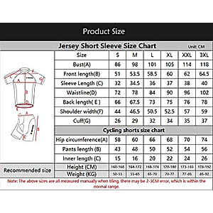 MOXILYN Men’s Short Sleeve Cycling Jersey Mountain Bike Shirts MTB Tops Zipper Pockets Reflective