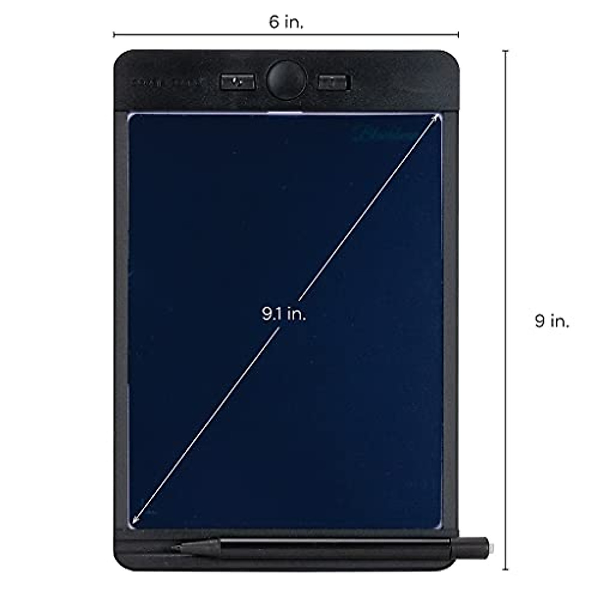 Boogie Board Blackboard Smart Authentic Notebook Note Size – Includes Blackboard Smart Pen Stylus, Note-Size (5.5”x 7.25”) Reusable Notebook & Smart Template