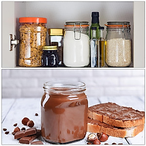 uxcell Mason Jar Lids, 5pcs - Plastic Colored Storage Lids with Seals, Regular Mouth Leak Proof Fits Canning Lids (5 Colors)