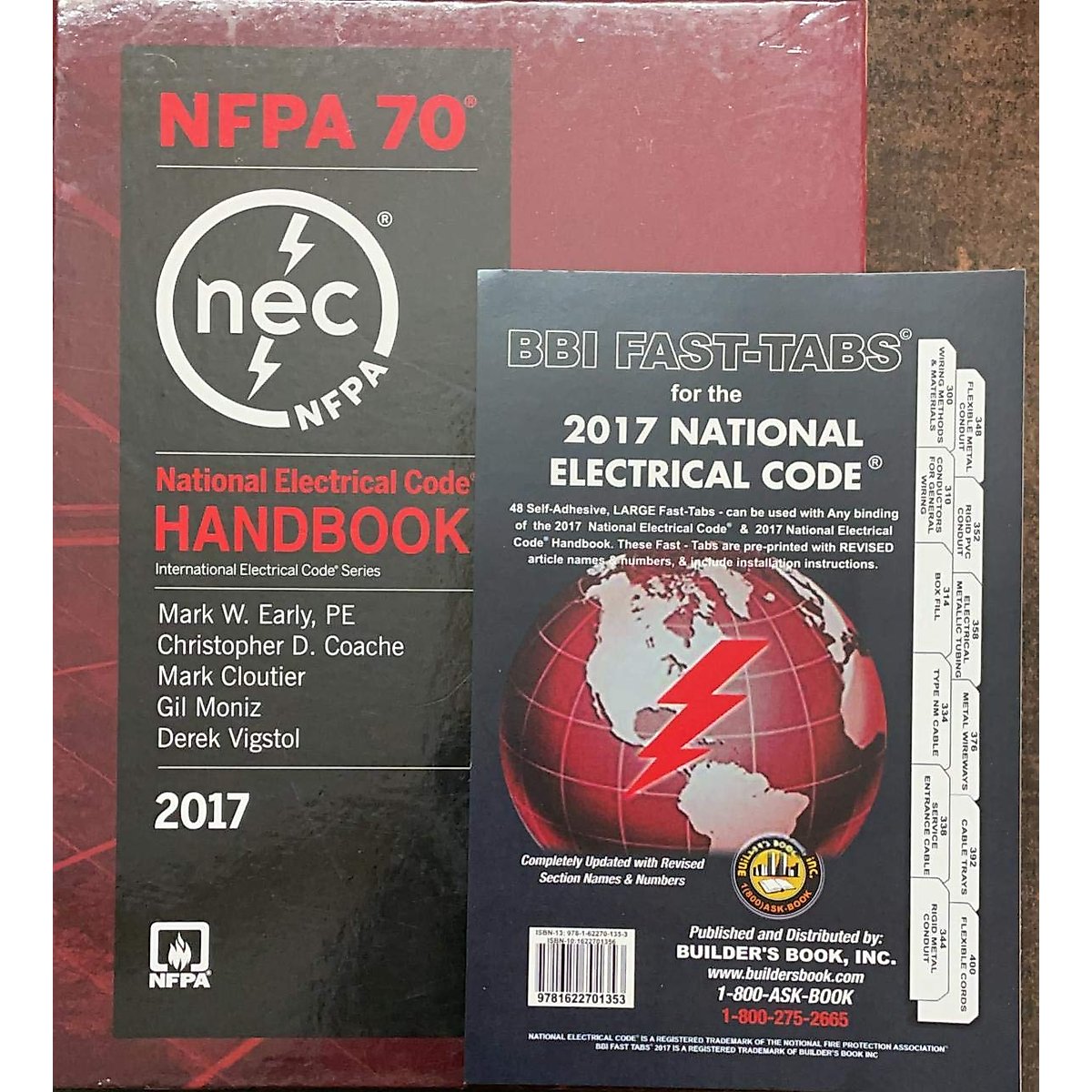 NFPA 70: National Electrical Code (NEC) Handbook and Index Tabs, 2017 Edition by NFPA, Set