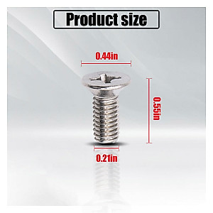 JOYCOURT 16-Pack Screw For Rotor Brake Disc Retaining, Retaining Hardware Bolts Screw Kit, Compatible With Honda, Acura, Hyundai and Kia Models, Stainless Steel Brake Disc Rotor for Front and Rear