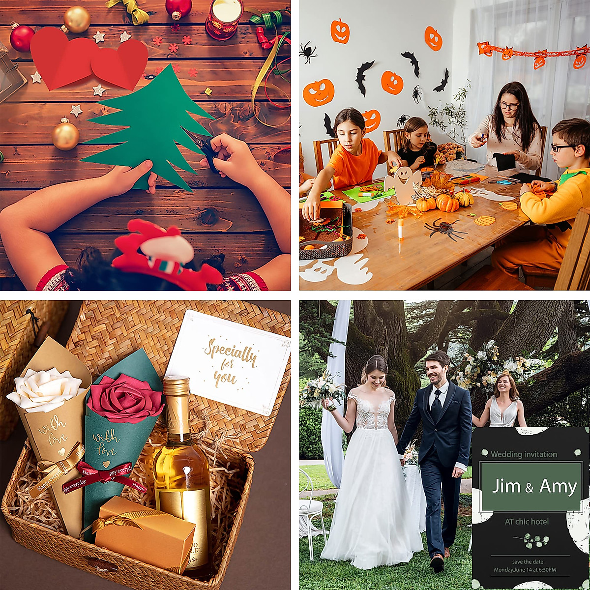 Gondiane 24 sheets Black Cardstock Paper 8.5 x 11 Inches for DIY Cards, Invitations, Scrapbooking and Other Crafts(250gsm/92lb)