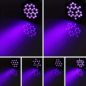 Black Lights U`King 72W UV LED Blacklight Uplights Par Lights Stage Lights by DMX and Remote Control for Disco Stage Lighting Wedding Birthday Party (4 Packs)