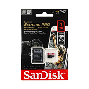 Sandisk microSDXC Extreme Pro 1TB (A2/ V30/ U3/ R170/ W90) + Adapter Mobile
