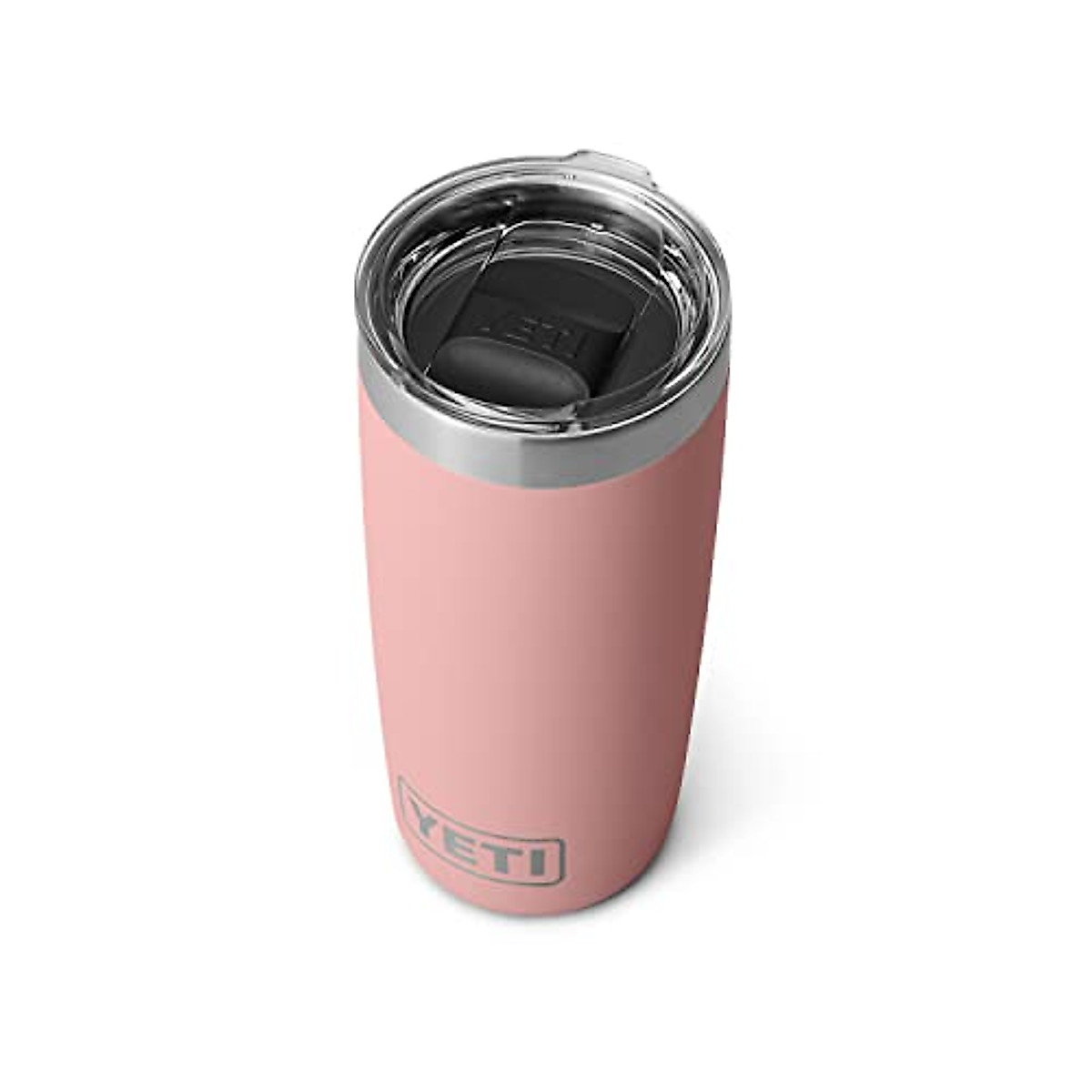 YETI Rambler 10 oz Tumbler, Stainless Steel, Vacuum Insulated with MagSlider Lid, Sandstone Pink