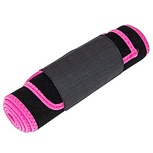 Mind Reader Waist Trainer Belt, Tummy Cincher for Exercise, Slimming Stomach Shaper for Men and Women, Sport Girdle, Neoprene, 30 in., Small, Pink