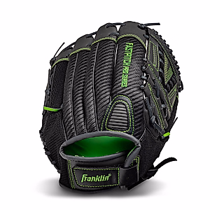 Franklin Sports Softball Glove - Windmill Fastpitch + Slowpitch Softball Glove - Green Softball Mitt - Right Hand Throw Adult + Youth - 13", Lime
