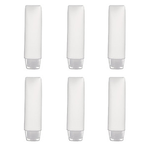 OTO 6 Pack Travel Size Plastic Squeeze Bottles for Liquids, 30ml/1 Fl. Oz TSA Approved Makeup Toiletry Cosmetic Containers