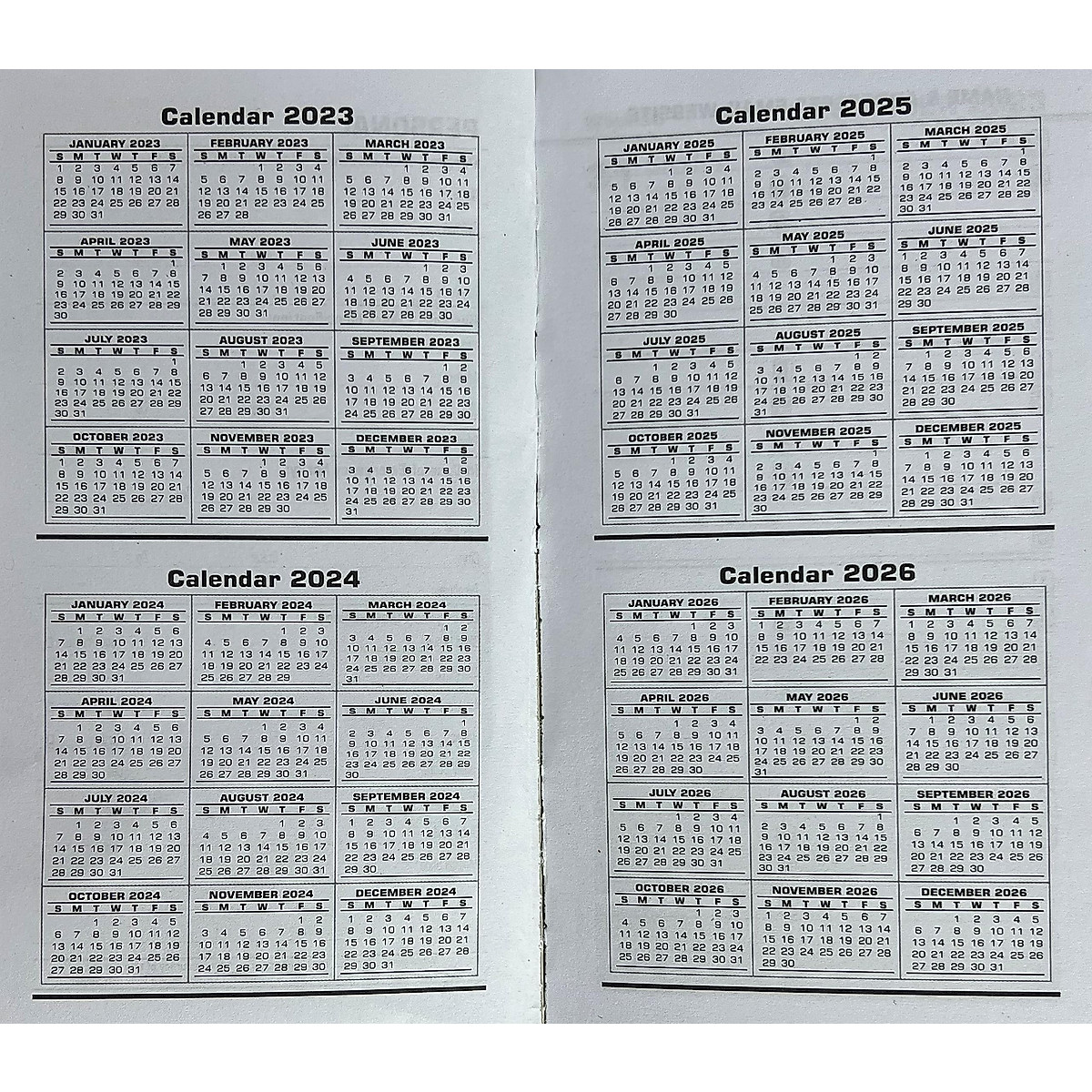 2024 WEEKLY Business Pocket Planner Agenda Calendar Appointment Diary Book 4x6 3x6 (Burgundy)