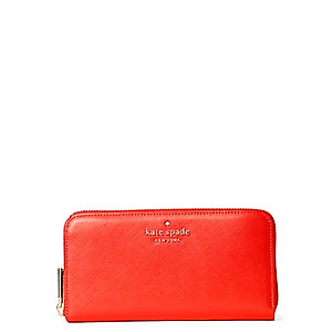 Kate Spade Staci Large Continental Leather Zip Around Wallet In Gazpacho/Gold