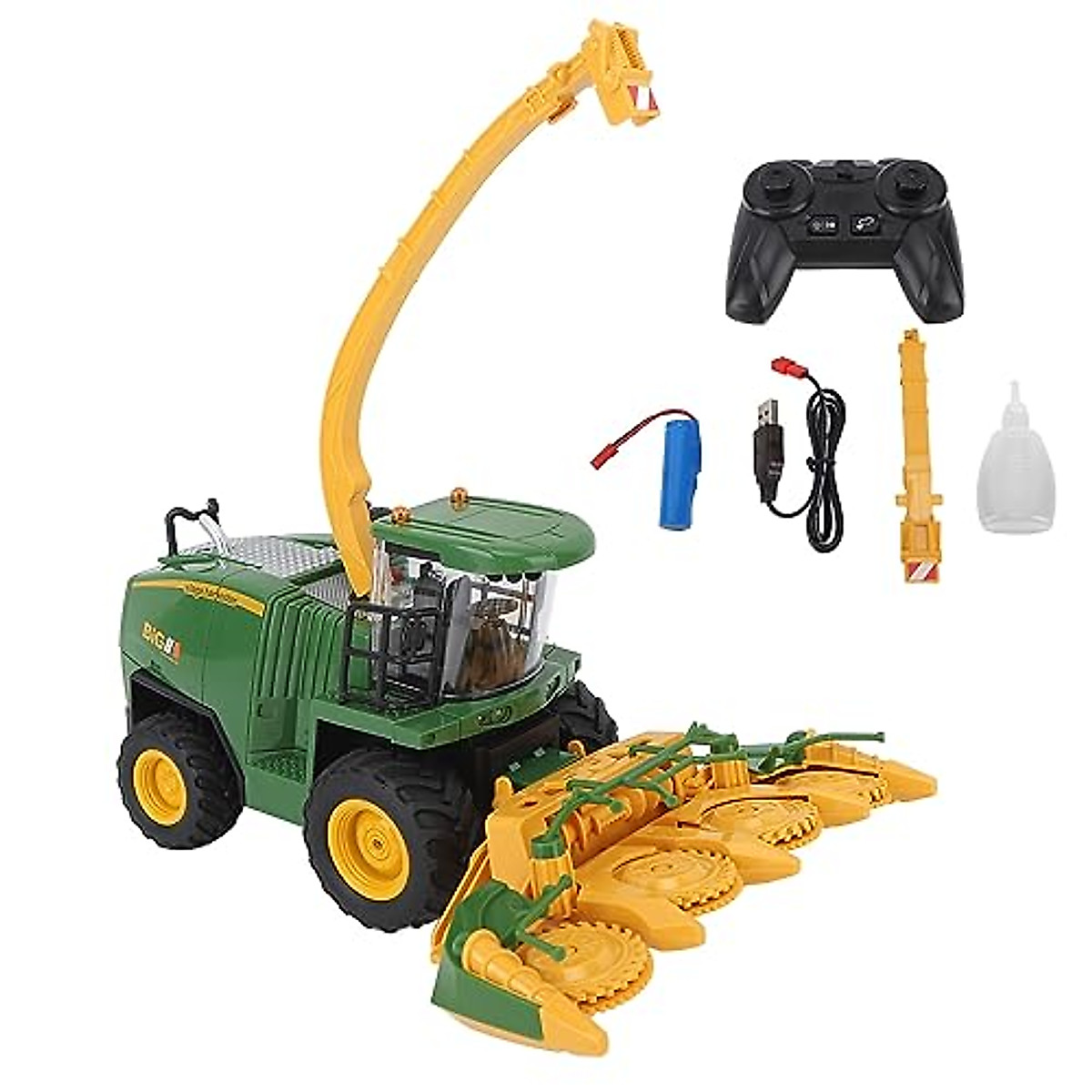 Uxsiya RC Harvester Truck Toy Good Grip Vivid Pattern Remote Control Truck 4 Model for Boys