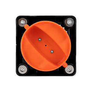 Camco Magnetic Camper/RV Bumper Cap with Lug Fitting End | Features Small Holes to Increase Airflow and Block Insects & High-Strength Neodymium Magnets | Fits 4" Standard RV Square Bumpers (40311)