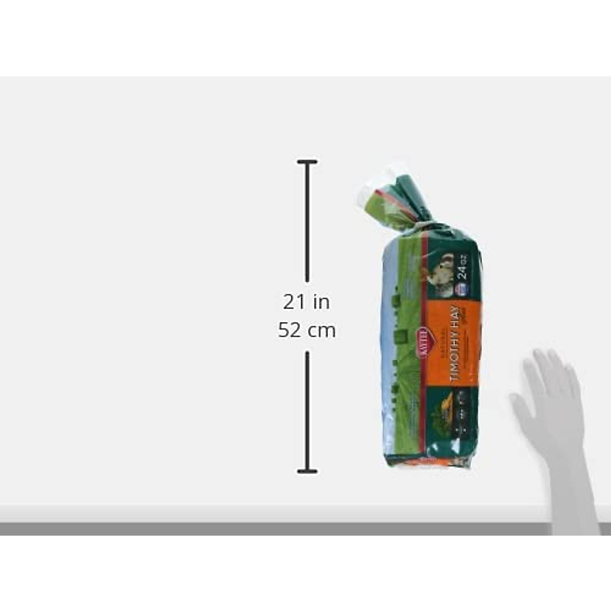 Kaytee Products 715363 6-Pack Timothy Hay Plus Carrot Food For Pets, 24-Ounce