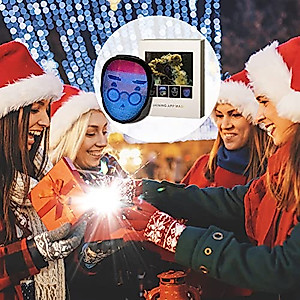 Ompusos LED Mask-Light Up Mask Bluetooth APP Gesture Sensing Halloween LED Mask adults, Digital Mask Costume Party Mask