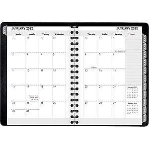 Office Depot® Brand Weekly/Monthly Planner, 4" x 6", Black, January To December 2022, OD711500