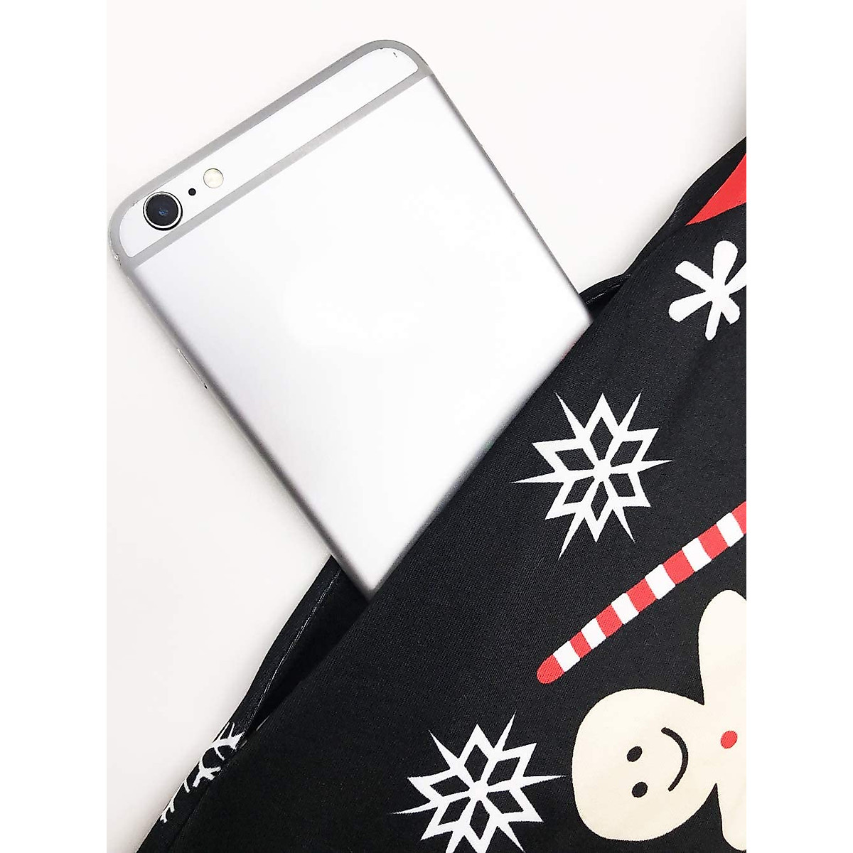 VISLILY Women's Plus Size Christmas Holiday Dress Xmas Patterned Tunic Dress 20W 03C