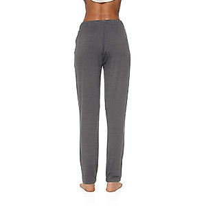 DIBAOLONG Womens Yoga Pants Wide Leg Comfy Drawstring Loose Straight Lounge Running Workout Legging Dark Gray S